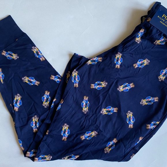 Polo Ralph Lauren | Pants | Polo Ralph Lauren Sun Valley Bear Jersey Knit Jogger Pajama Lounge ...
